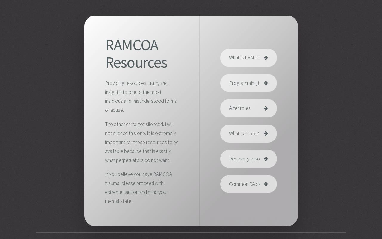 RAMCOA Resources